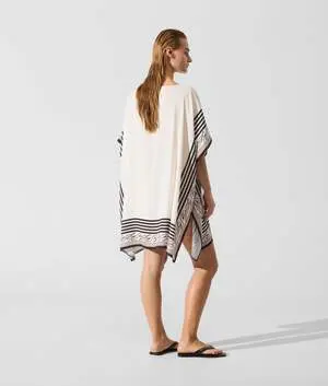 Karl Lagerfeld Scarf Print Beach Tunic