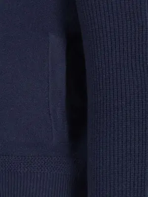 Moncler Cardigan In Virgin Wool And Cashmere