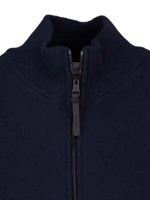 Moncler Cardigan In Virgin Wool And Cashmere