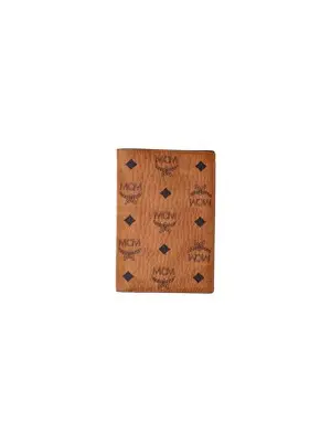 Mcm Passport Holder "ottomar - Brown