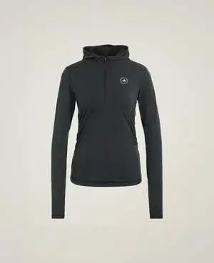 Stella McCartney X Adidas Studio Ruched Long Sleeve Top - Black