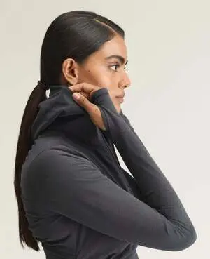 Stella McCartney X Adidas Studio Ruched Long Sleeve Top - Black