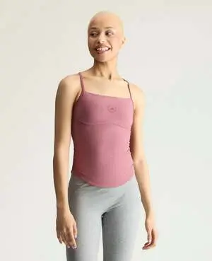 Stella McCartney Studio Spaghetti Strap Crop Top - Purple