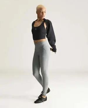Stella McCartney Adidas Studio Cotton Leggings - Grey