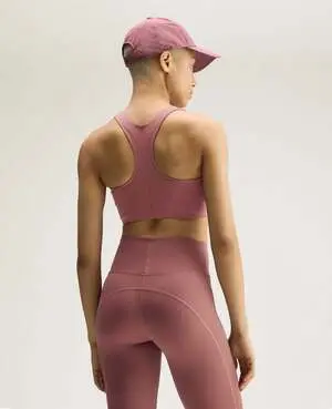 Stella McCartney Adidas Power Impact Medium-support Training Bra - Maroon