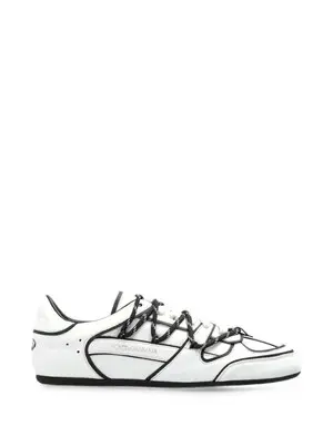 Dolce & Gabbana Low-top Sneakers In Calfskin - White