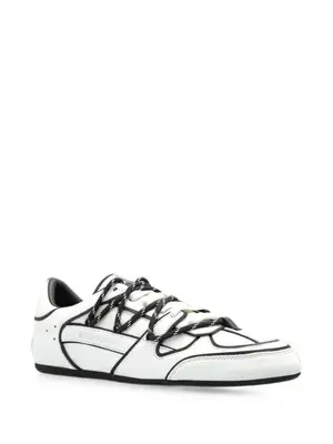 Dolce & Gabbana Low-top Sneakers In Calfskin - White