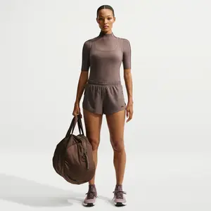 Nike Skims Stretch Nylon Runner Shorts - Brown