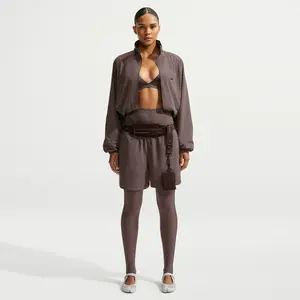 Nike Skims Stretch Nylon Track Shorts - Brown
