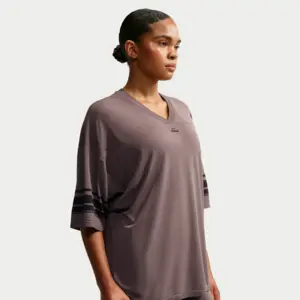 Nike Skims Stretch Knit Oversized V-neck Top