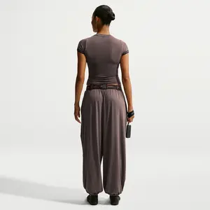 Nike Stretch Knit Flowy Pants With Cuffed Ankles