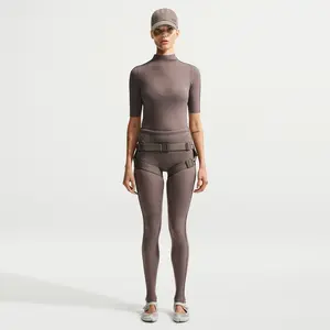 Nike Skims Weightless High-waisted V-panel Leggings - Brown