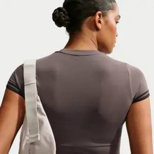 Nike Skims Stretch Knit Cropped Crew-neck Top