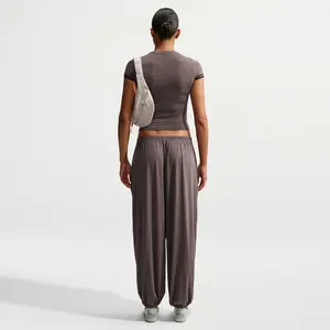 Nike Skims Stretch Knit Cropped Crew-neck Top