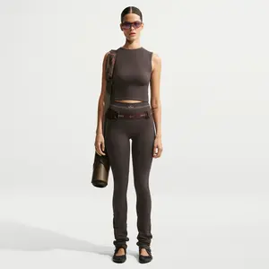 Nike Skims Ribbed Seamless Muscle Tank Top - Brown