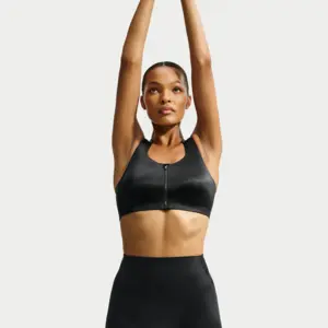 Nike Skims Satin Shine Front-zip Bra