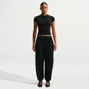 Nike Skims Stretch Knit Cropped Crew-neck Top