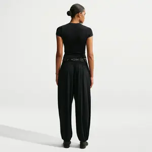 Nike Skims Stretch Knit Cropped Crew-neck Top