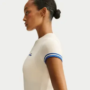 Nike Skims Stretch Knit Cropped Crew-neck Top