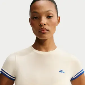 Nike Skims Stretch Knit Cropped Crew-neck Top