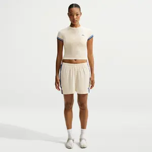 Nike Skims Stretch Knit Cropped Crew-neck Top