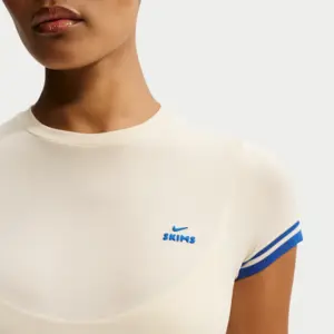 Nike Skims Stretch Knit Cropped Crew-neck Top