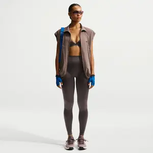 Nike Skims Satin Shine High-waisted Bonded 26" Leggings - Brown