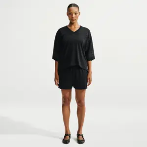 Nike Skims Stretch Knit Oversized V-neck Top
