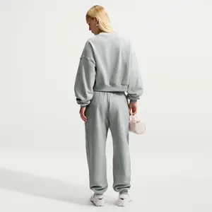 Nike Studio Fleece Oversized Cropped Crew