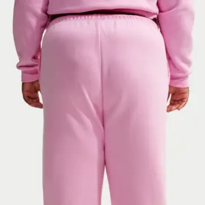 Nike Studio Fleece Medium Weight Oversized High-rise Cuffed Pants - Pink
