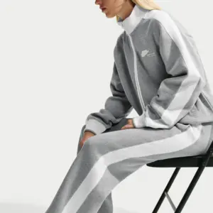 Nike Studio Fleece Medium Weight Run Club Mid-rise Track Pants - Grey