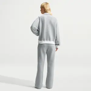 Nike Studio Fleece Medium Weight Run Club Mid-rise Track Pants - Grey