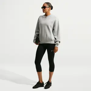 Nike Studio Fleece Medium Weight Oversized V-neck Top