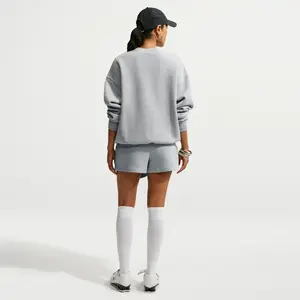 Nike Studio Fleece Oversized Embossed Crew