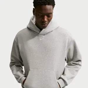 Nike Solo Fleece Pullover Hoodie - Grey