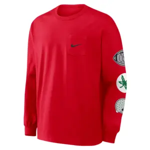Nike Ohio State Academic Max90 Pocket College Long-sleeve T-shirt - Red