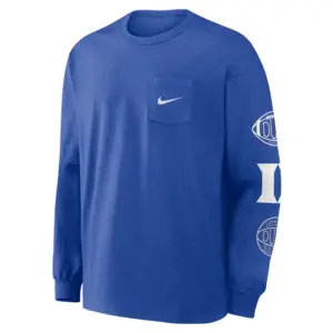 Nike Duke Academic Max90 Pocket Men's College Long-sleeve T-shirt Blue
