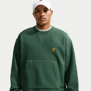 Nike Club Rules French Terry Crew-neck Sweatshirt - Green