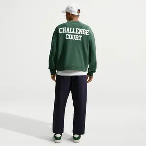 Nike Club Rules French Terry Crew-neck Sweatshirt - Green