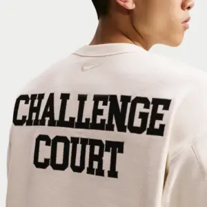 Nike Club Rules French Terry Crew-neck Sweatshirt - White