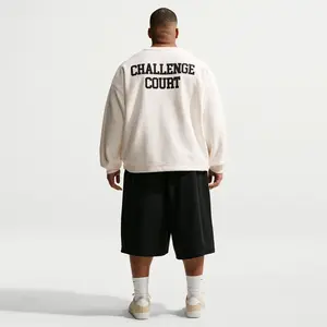 Nike Club Rules French Terry Crew-neck Sweatshirt - White