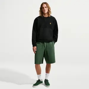 Nike Club Rules French Terry Crew-neck Sweatshirt - Black