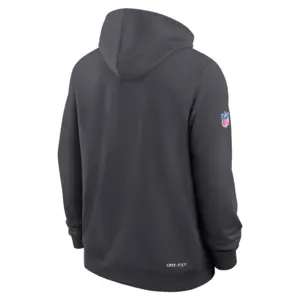 Nike Green Bay Packers Sideline Standard Issue Dri-fit Nfl Pullover Hoodie - Grey