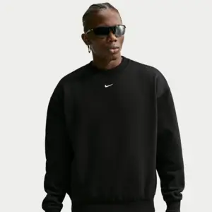 Nike Solo Fleece Crew-neck Sweatshirt - Black