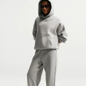 Nike Studio Fleece High-rise Oversized Cuffed Pants - Grey
