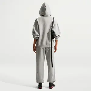 Nike Studio Fleece High-rise Oversized Cuffed Pants - Grey