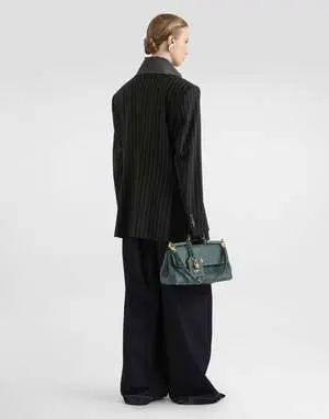 Dolce & Gabbana Double-breasted Jacket In Pinstripe Wool