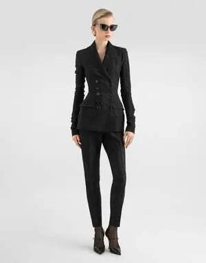 Dolce & Gabbana Floral Brocade Double-breasted Jacket