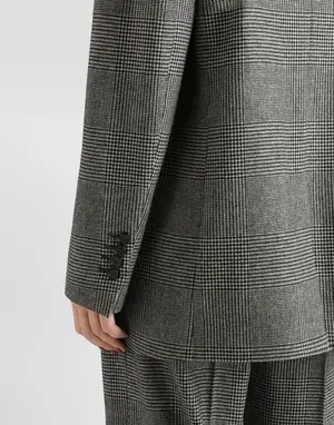 Dolce & Gabbana Glen Plaid Flannel Single-breasted Jacket