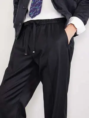 Dolce & Gabbana Sartoriale Straight-leg Pleated Wool-blend Trousers